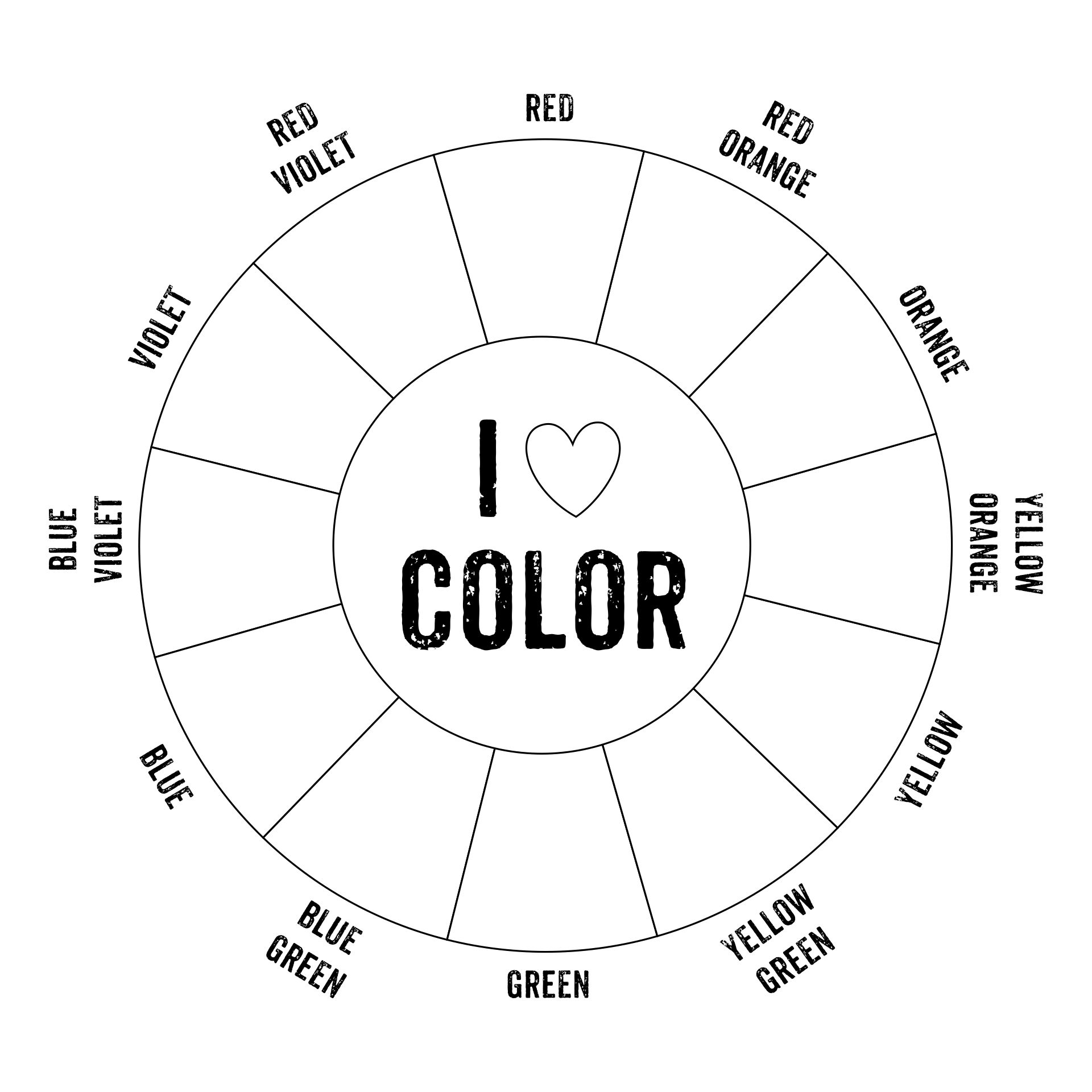 Free Printable Color Wheel Worksheet | Printable Calendar 2025